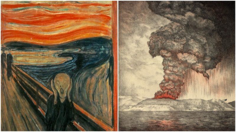 Čuvena slika Edvarda Muncha “Krik” djelomično je inspirirana erupcijom ...